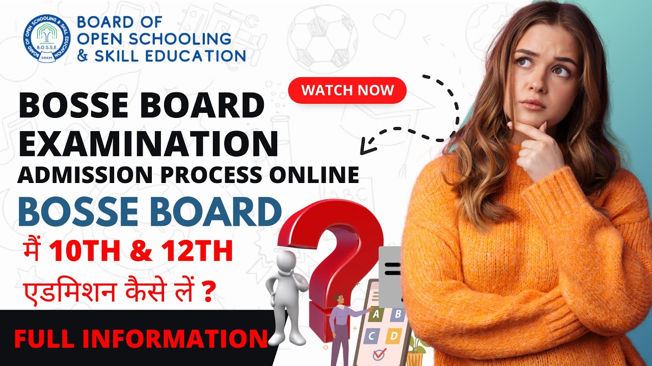 BOSSE Board Sikkim Online Admission | BOSSE Admission Process Complete ...