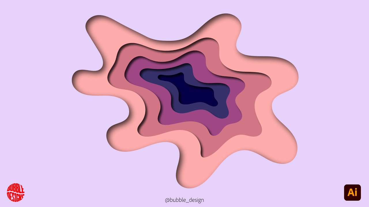 How to Create Paper Cutout Effect in Adobe Illustrator - YouTube