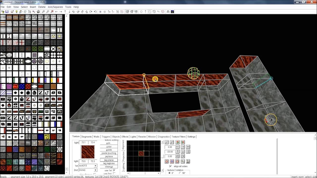 Descent Level Editor - Building a simple map - YouTube