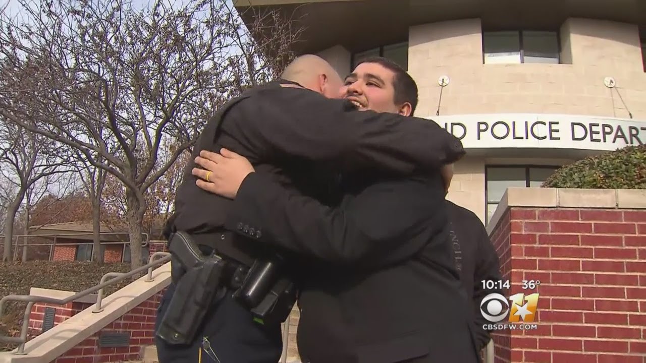 Garland Officer Helps Make Autistic Teen's Dream Come True - YouTube