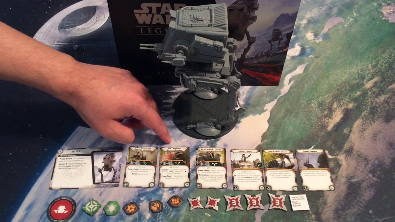 Star Wars: Legion: AT-ST Unit Expansion Content Overview - YouTube