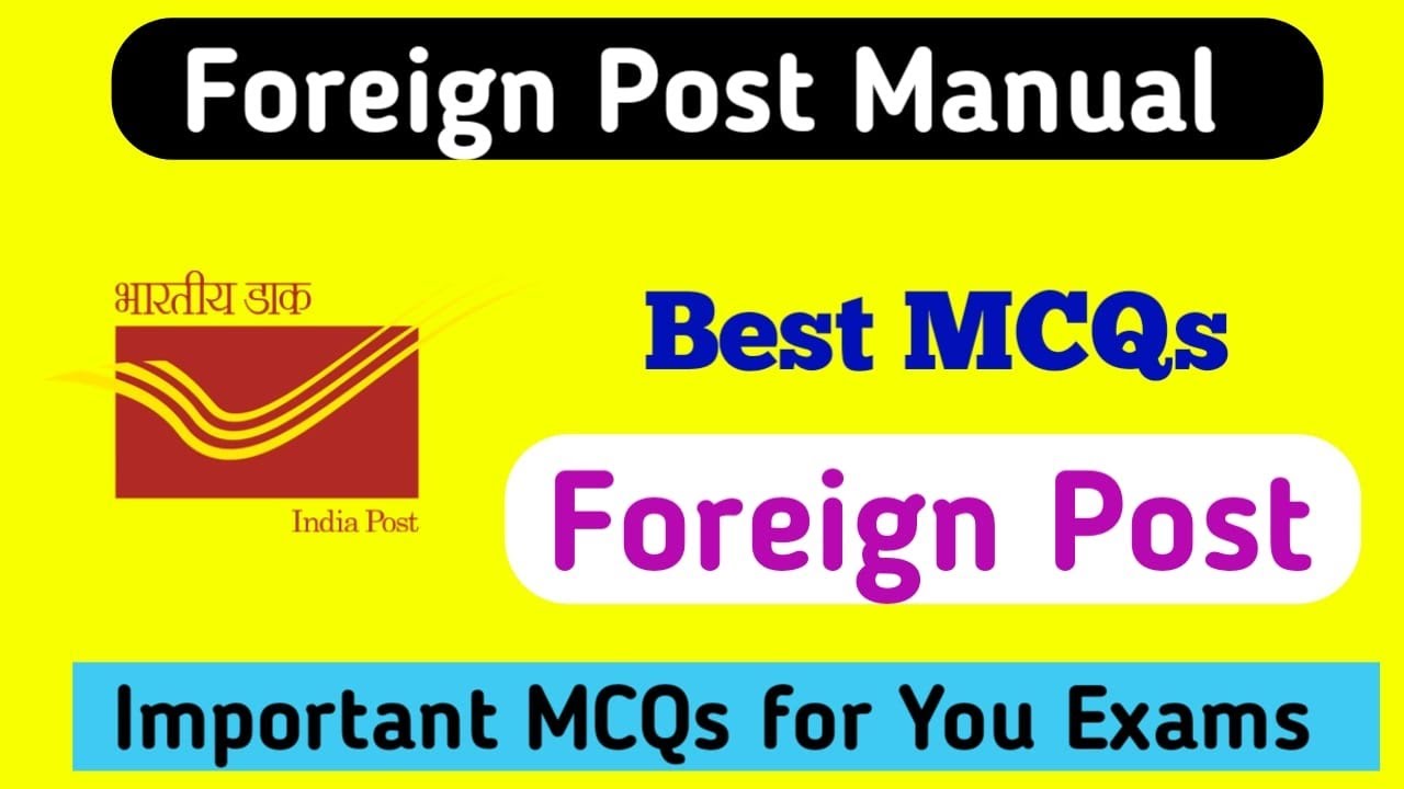 🔴 Live ! Foreign Post Manual ! Best MCQs Important Questions ! Postal ...