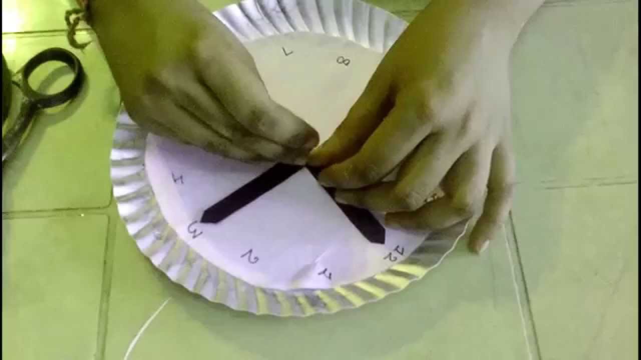How To Make An Simple Paper Plate Clocks For Kids Easy YouTube How To Make An Simple Paper Plate Clocks For Kids Easy YouTube