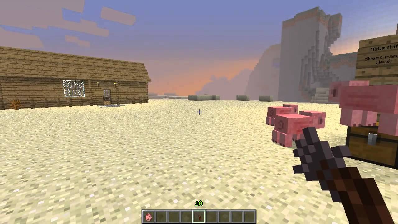 Minecraft | COWBOY WEAPONS! (Flintlock Weapons Mod!) | Mod Showcase [1. ...