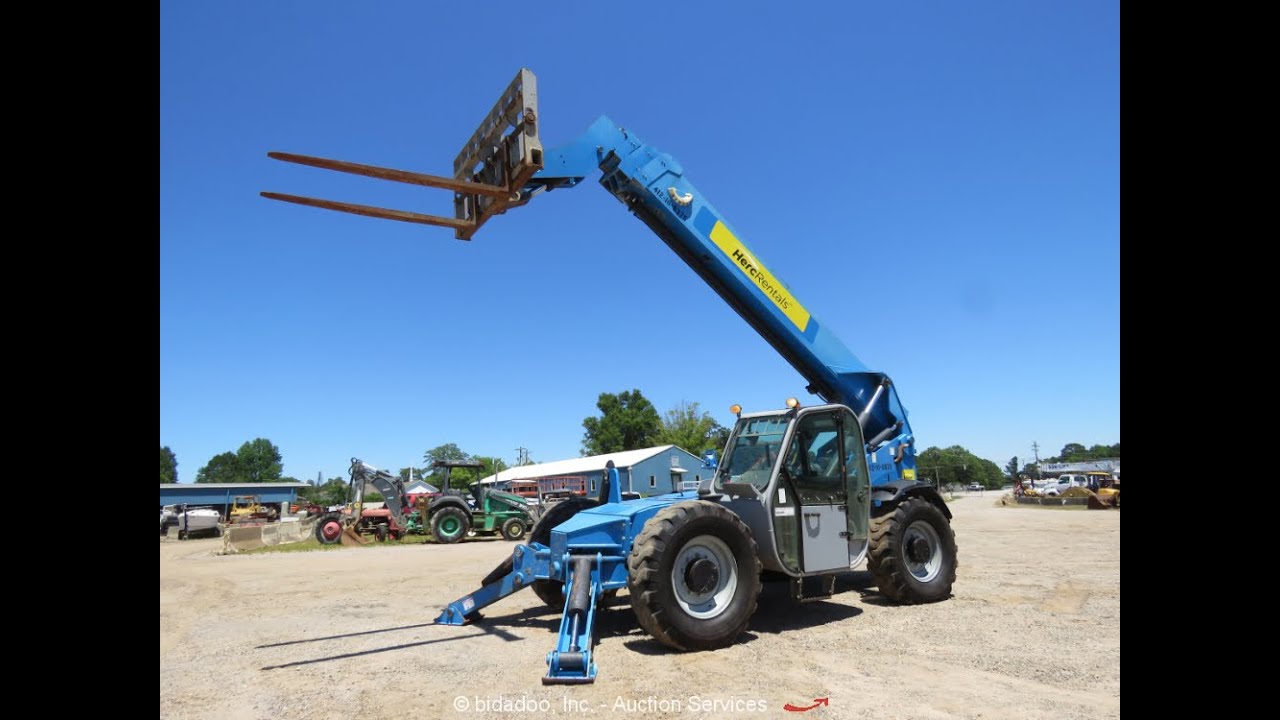 2012 Genie GTH-1056 10k lbs. 4WD Telescopic Reach Forklift Telehandler ...