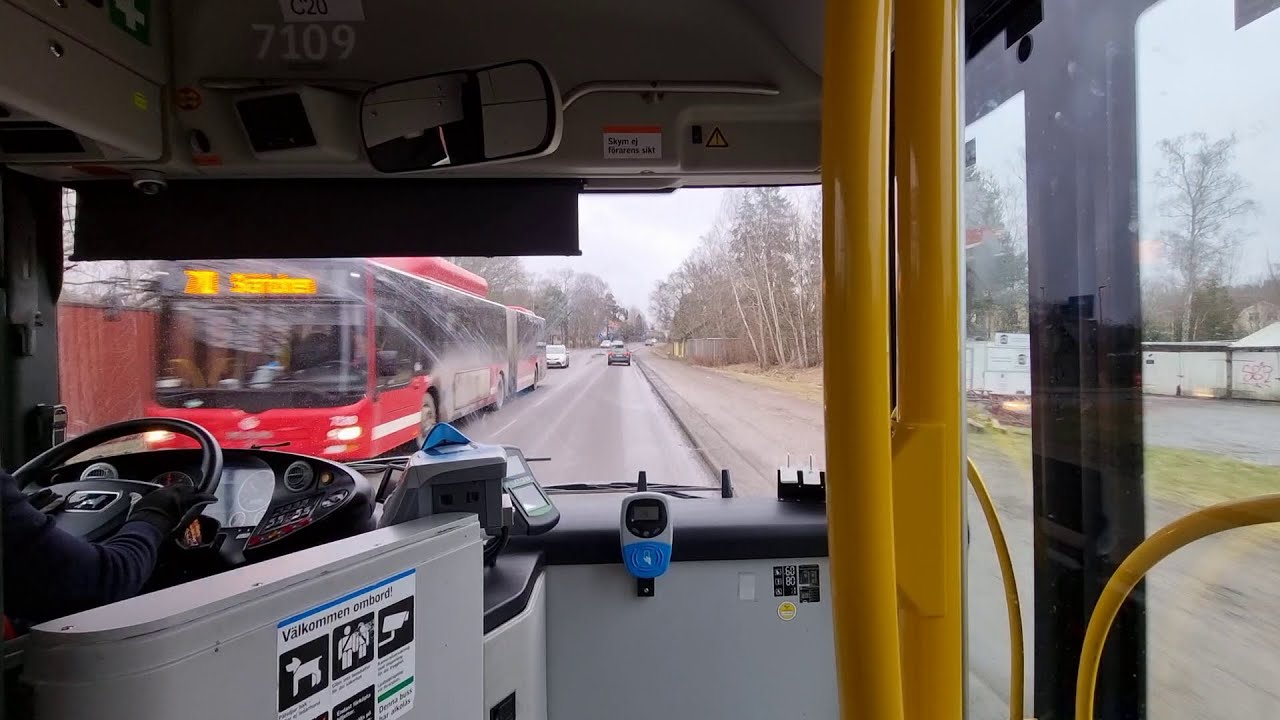 Sweden-Stockholm-Ride With SL Bus 710 From Segeltorp Centrum To Stuvsta ...