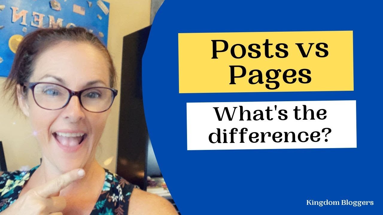 Posts vs Pages on WordPress - What's the Difference? - YouTube