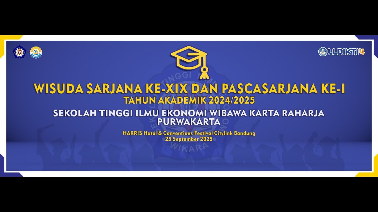 Wisuda Sarjana ke-19 dan Pascasarjana ke-1 STIE Wikara Tahun 2025 - YouTube