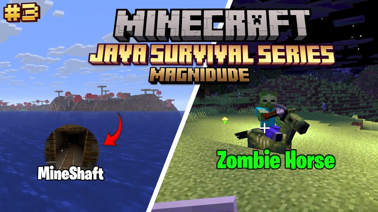 A Mineshaft inside a Mushroom Biome?! (INSANE LUCK) | Minecraft Java Survival Series #3 - YouTube