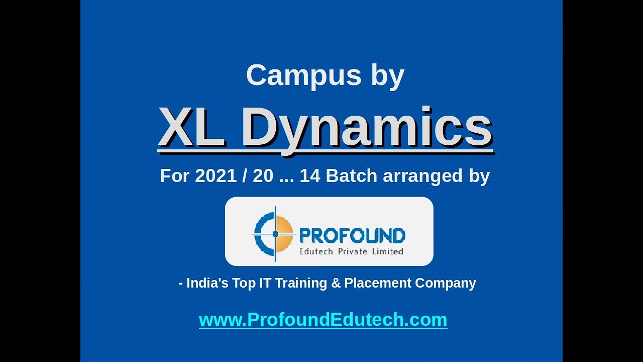 XL Dynamics Hiring 2021 / 20 / 19....14 Batch Candidates - YouTube