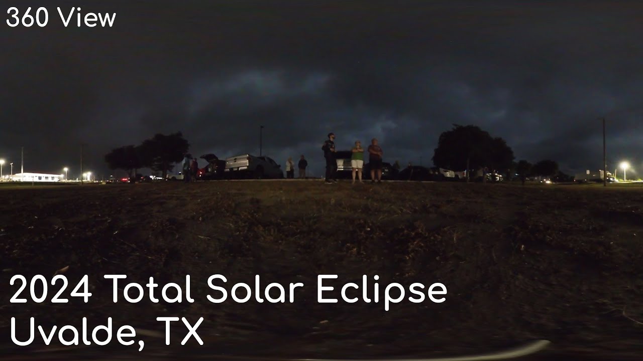 April 8, 2024 Total Solar Eclipse - Uvalde, TX (360) - YouTube
