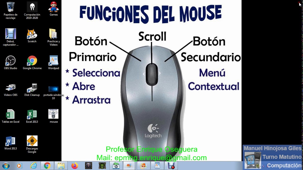 1° video 1 funciones del mouse - YouTube