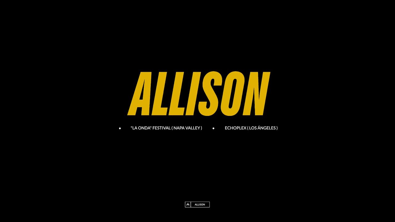 Allison tour por California 2024 - YouTube