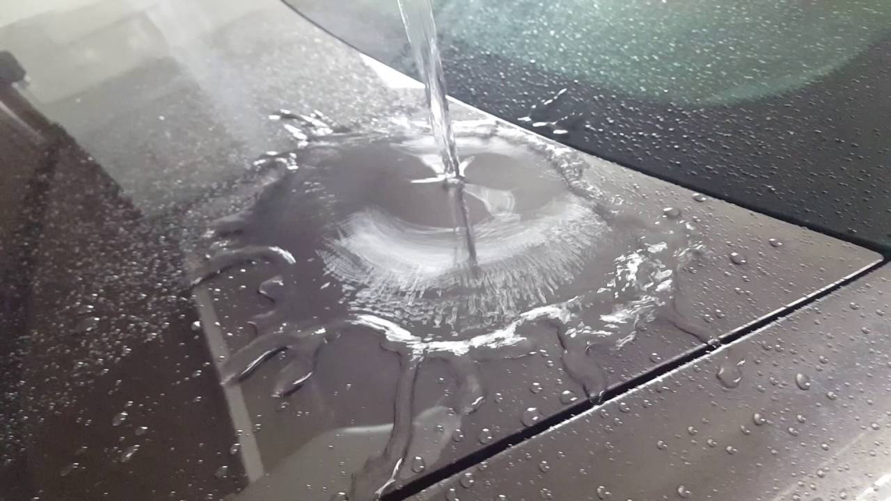 my homemade car wax #4 - odpychanie wody i kropelkowanie - auto SPA ...