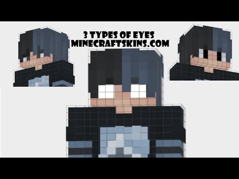 3 Types of eyes to make on your minecraft skin | Minecraft Skins - YouTube