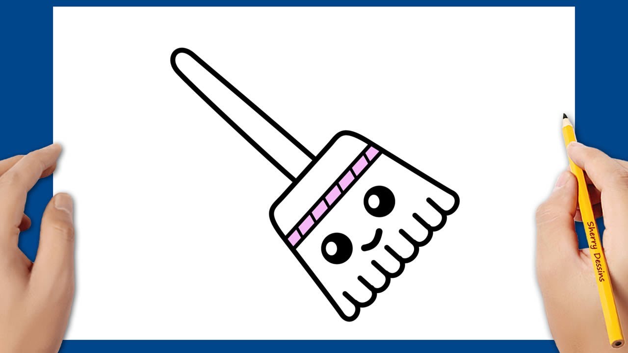Comment dessiner un balai facilement | Dessins mignons et faciles - YouTube