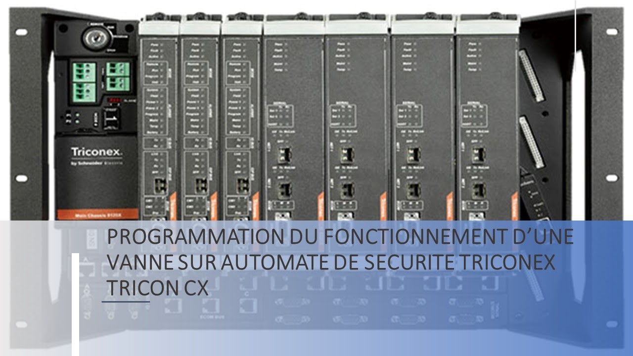 PROGRAMMATION D’UNE VANNE DE SECURITE SUR TRICON CX - YouTube