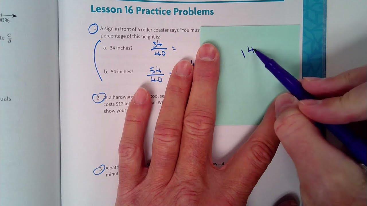 6 Math Unit 3 Lesson 16 - YouTube