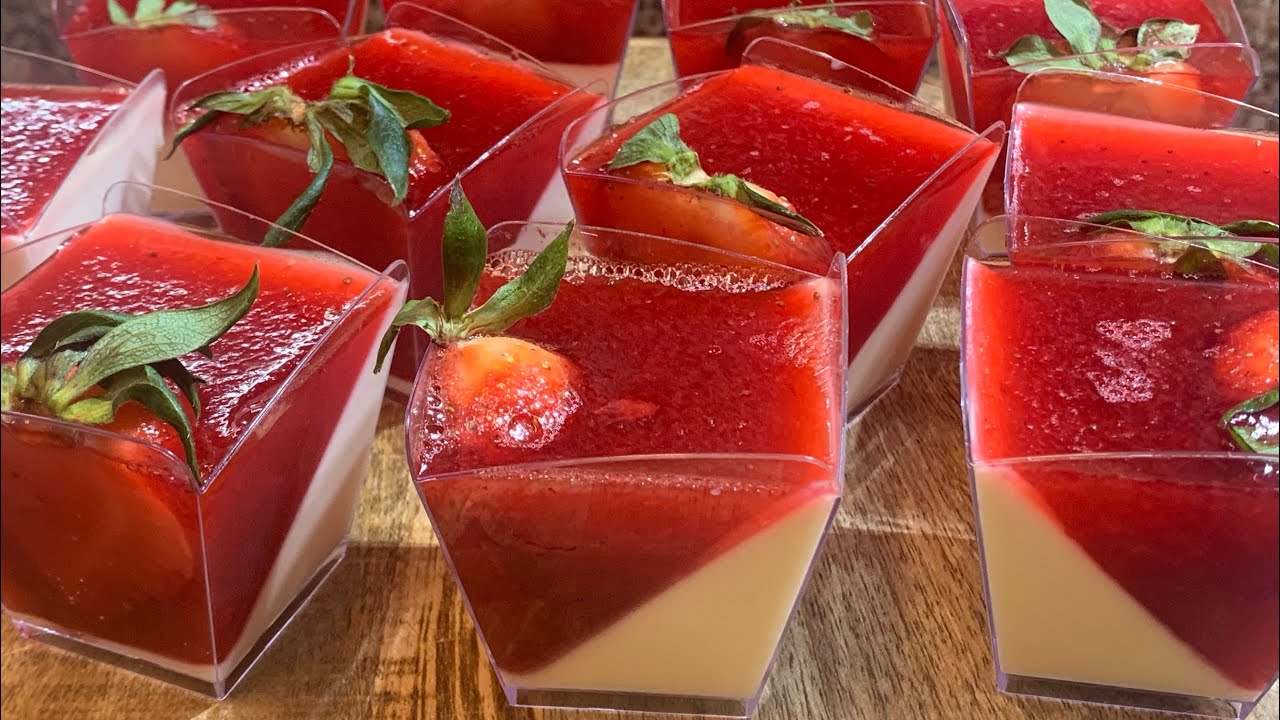 Mini Gelatinas 3 Leches Con Gelatina De Fresa... - YouTube