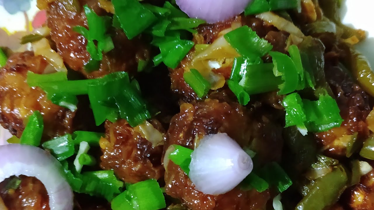 Soyabin chili recipe - YouTube