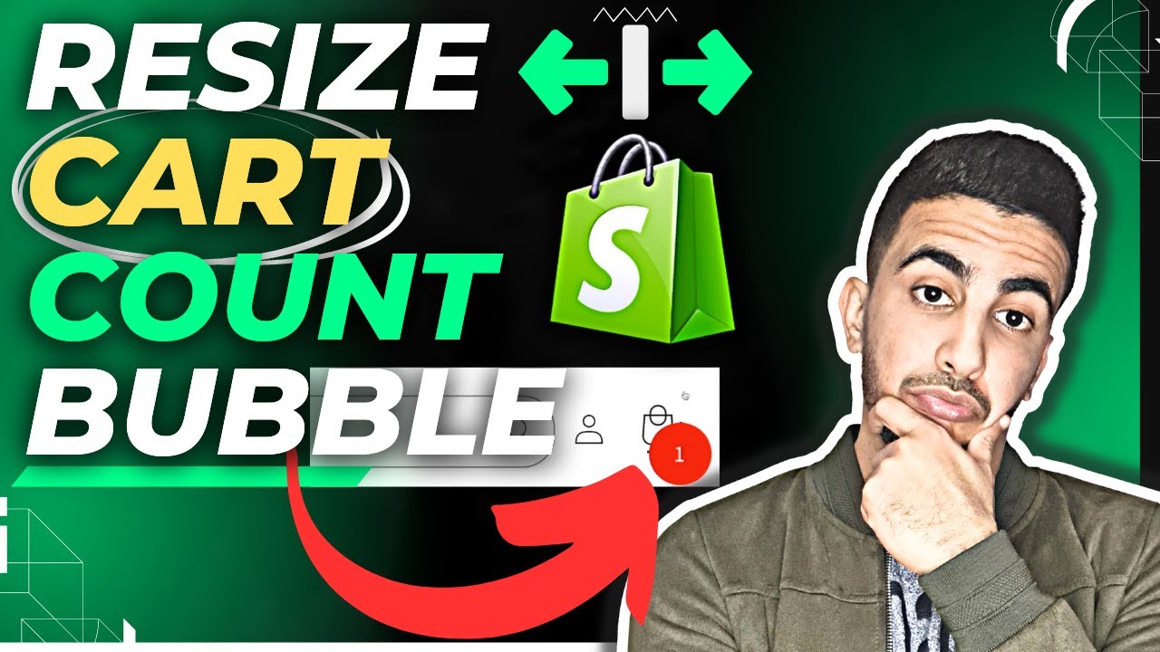 How To Resize Cart Count Bubble In Shopify - YouTube