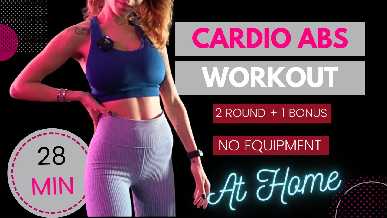28 MIN CARDIO ABS WORKOUT🔥|| HIIT TABATA AT HOME | No equipment only ...