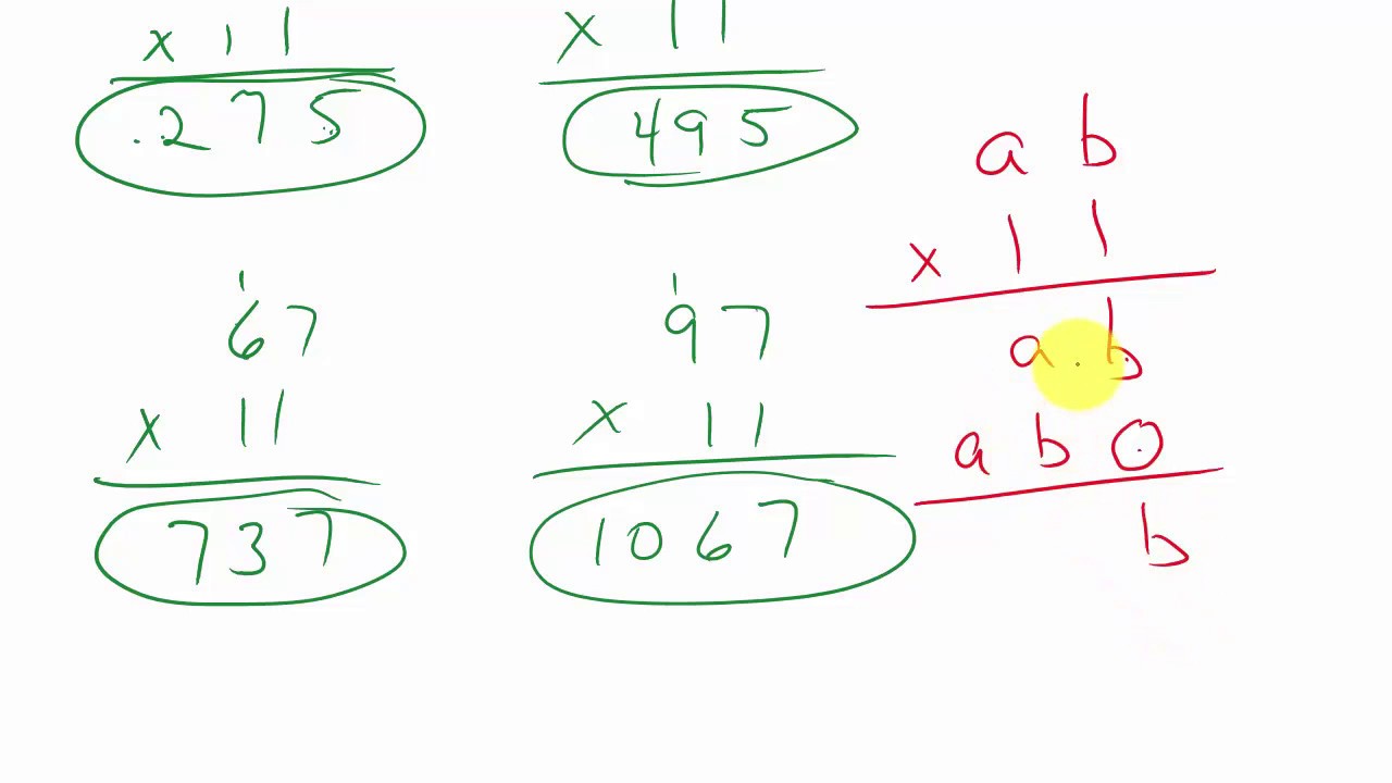 Math Trick Multiply Any Two Digit Number By 11 In Your Head Quickly math-trick-multiply-any-two-digit-number-by-11-in-your-head-quickly