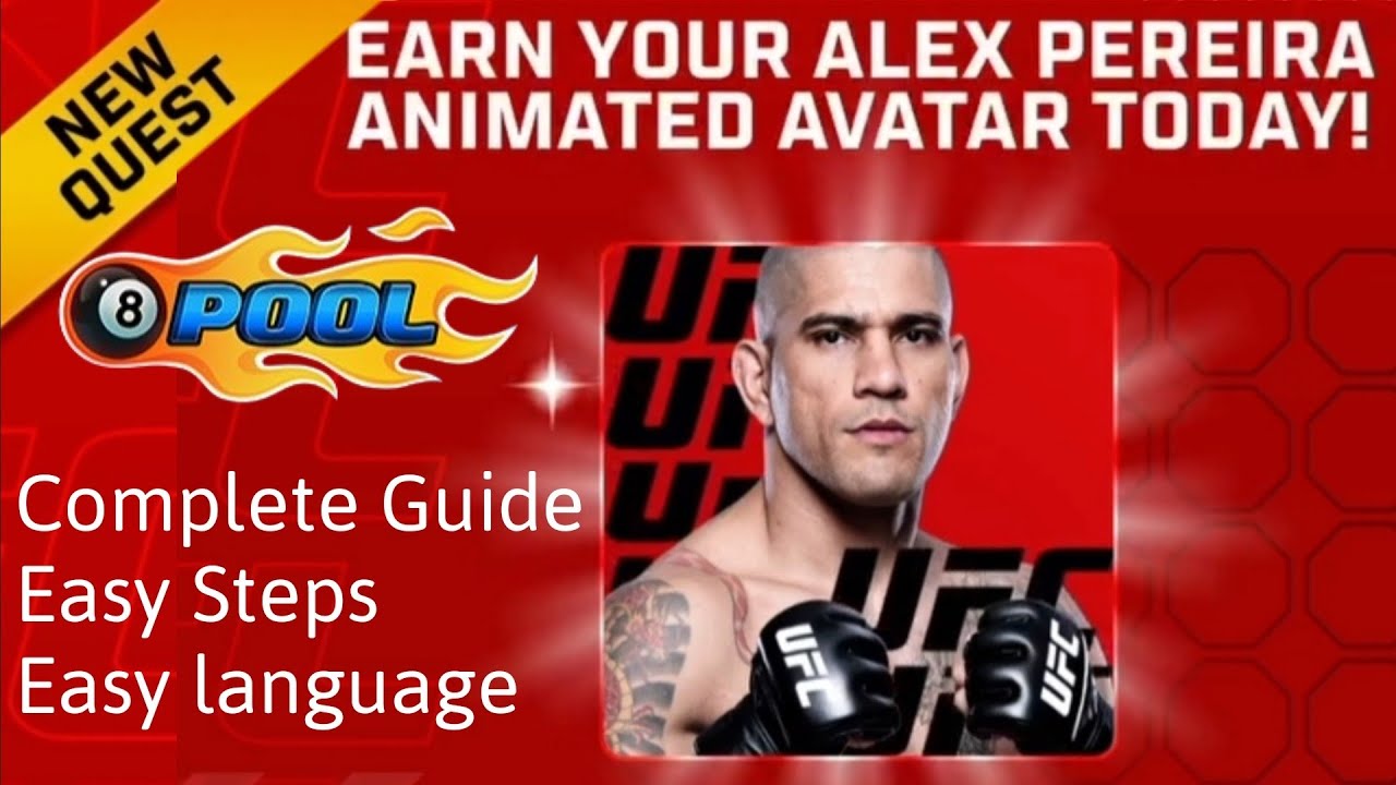 How to Get Alex Pereira Animated Avatar in 8 Ball Pool - YouTube