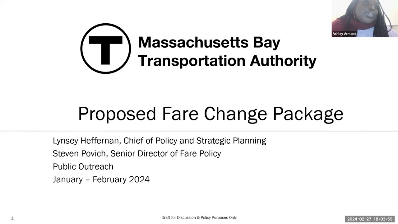 Proposed Fare Changes - Virtual Public Hearing | February 27, 2024 - YouTube