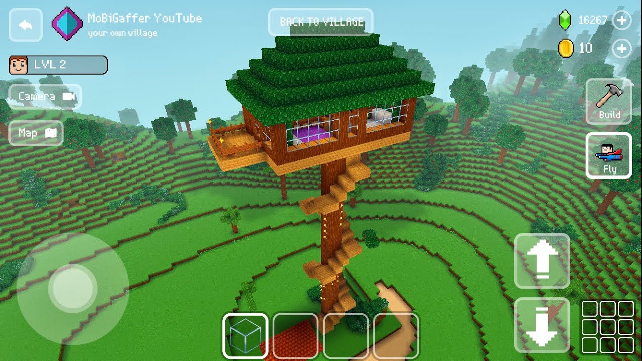 Block Craft 3D: Crafting Gameplay #4455 | Wooden Sky 🌌 House 🏠 - YouTube