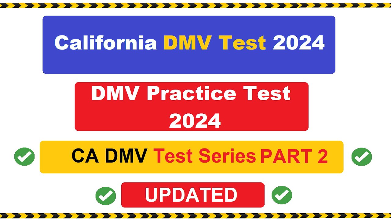 CA DMV Permit Practice Test 2024 | DMV Practice Test 2024 | Hardest ...