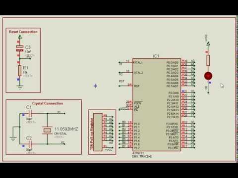 LED Blinking using 8051 Microcontroller - YouTube