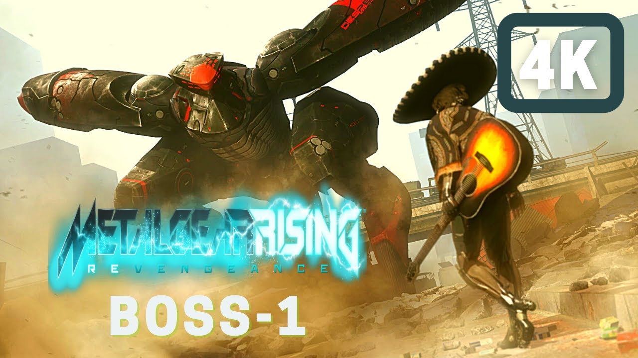 METAL GEAR RISING : REVENGEANCE | BOSS FIGHT - 1 | HARD MODE | (4K) No ...