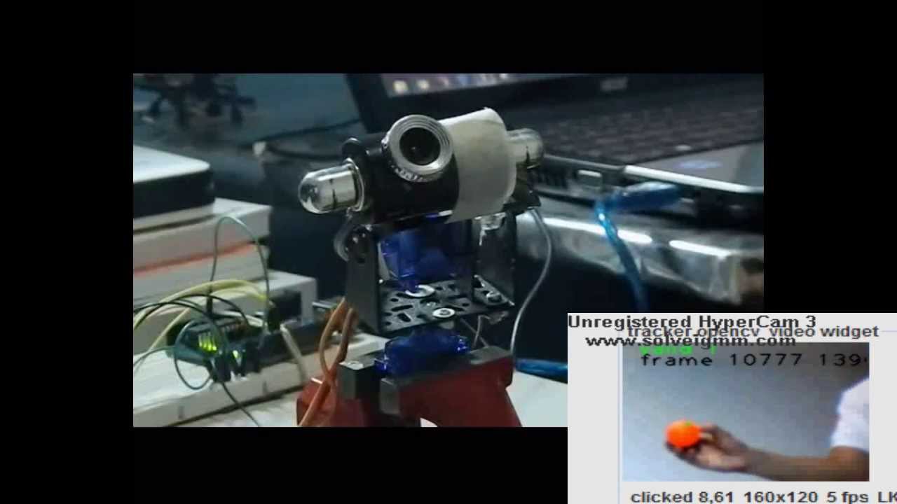 Myrobotlab Test With Lkopticaltrack Facedetection Filter Arduino And Pan Tilt Youtube