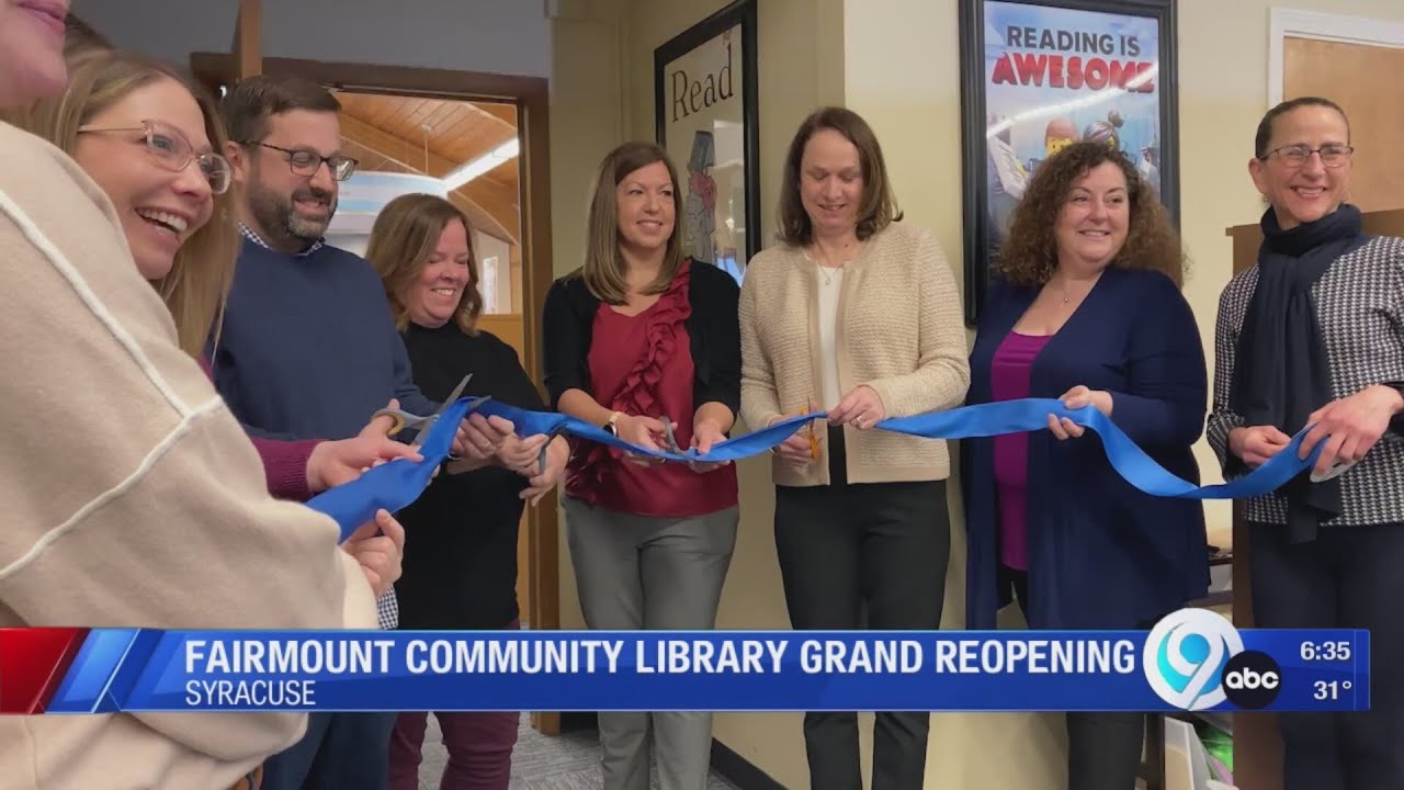 Fairmount Community Library reopens following upgrades - YouTube