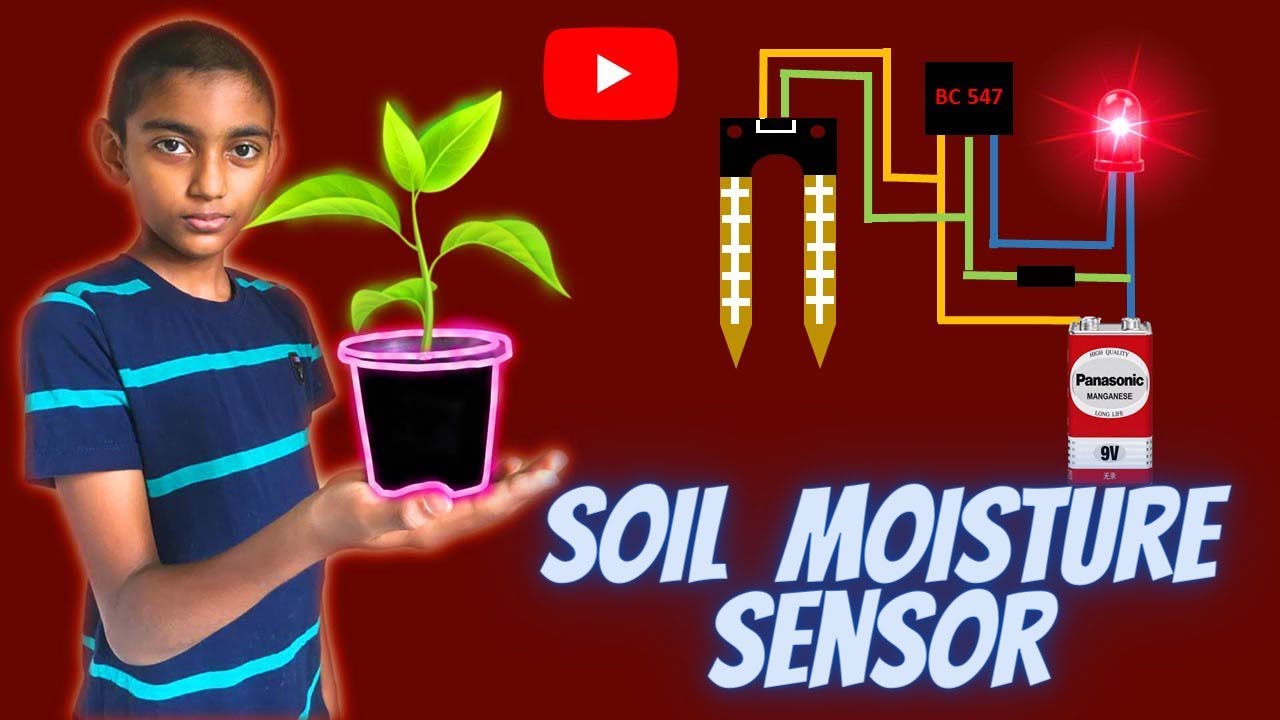 How to make a soil moisture sensor || Very simple || With few component ...