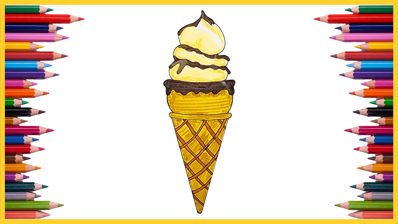 How to draw Ice Cream | Ice Cream Drawing | Easy Ice-Cream Drawing ...