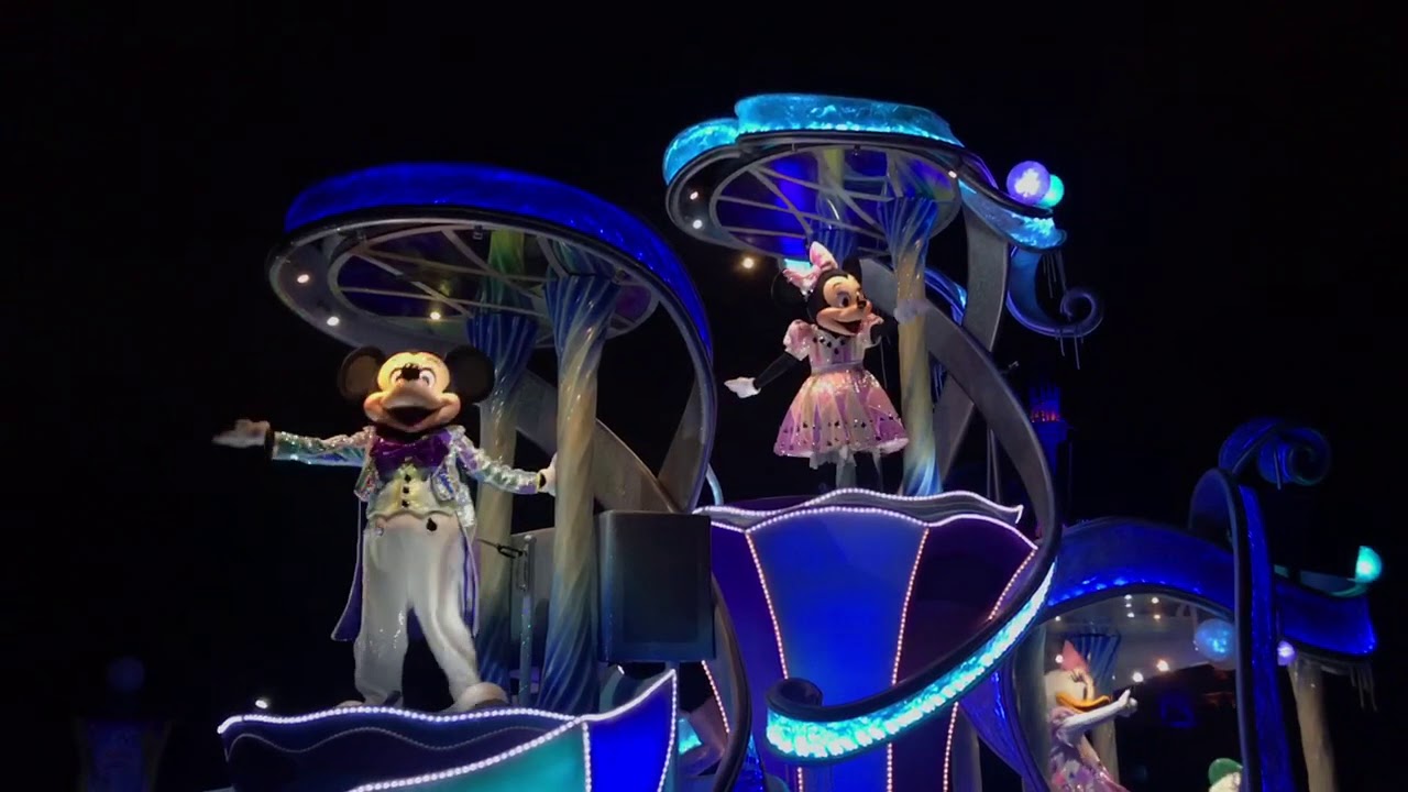 (60fps) Enchanting Nightfall Glow Parade 2018 at Tokyo Disneyland - YouTube