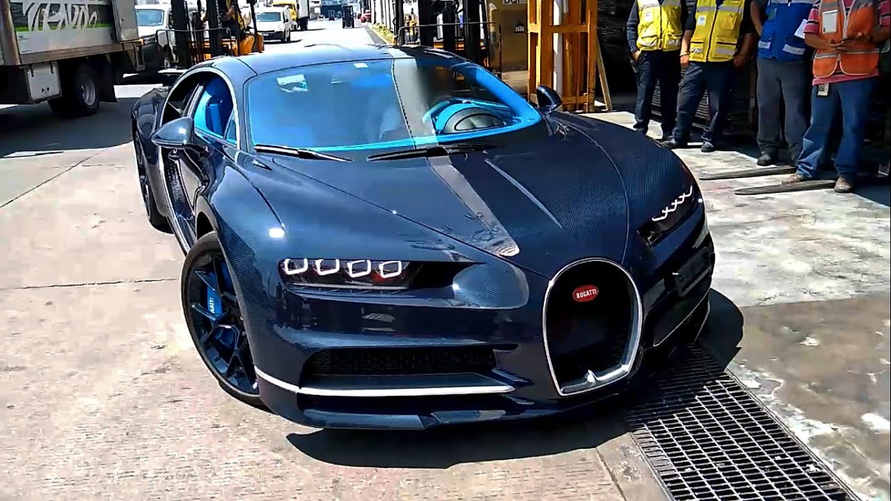 💙 Bugatti Chiron de Fibra de Carbono Azul | La mejor configuración en ...