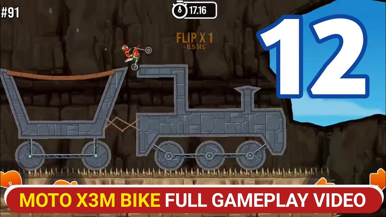 Moto x3m Bike Racing Games - Part 12 Full Gameplay Walkthrough - YouTube