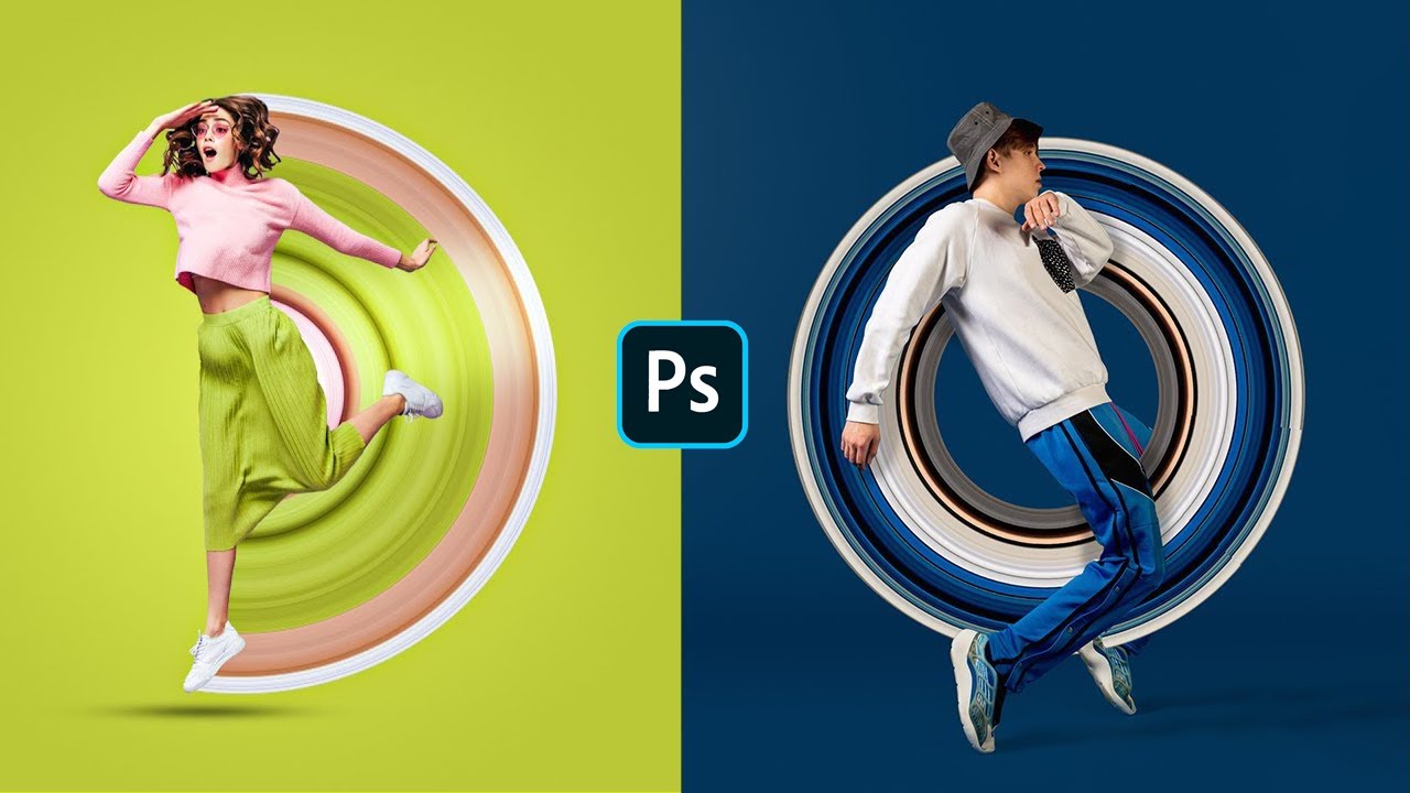 Circular Pixel Stretch Effect in Photoshop - YouTube