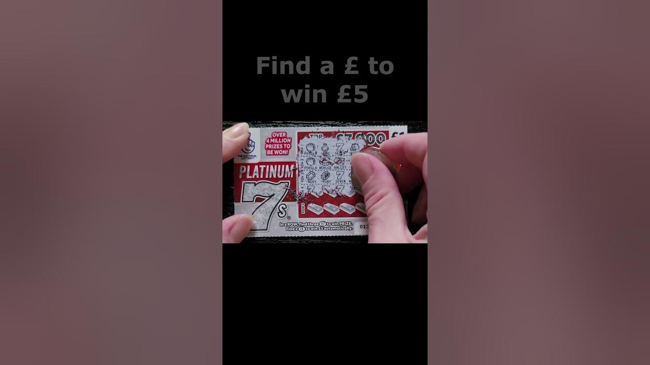 PLATINUM 7s Scratch Card ASMR National Lottery Scratcher #asmr # ...