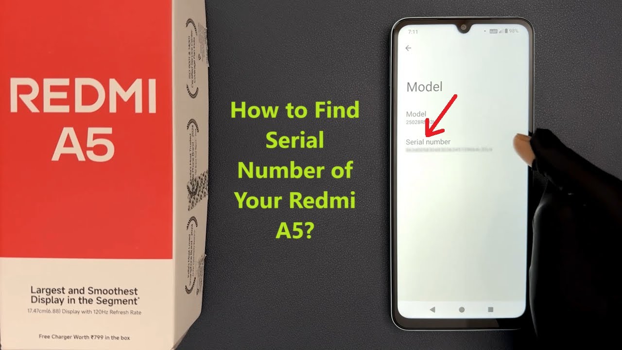 How to Find Serial Number of Your Redmi A5? - YouTube