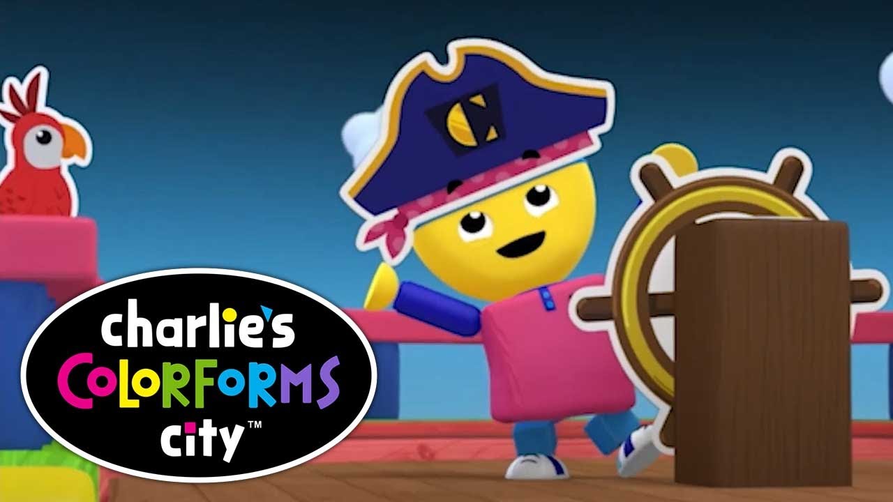 Charlie's Colorforms City - Pirate Ship to Pancake Island! (CLIP) - YouTube