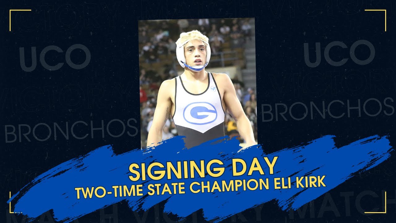 Two-Time State Champion, Eli Kirk, Signs With UCO - YouTube