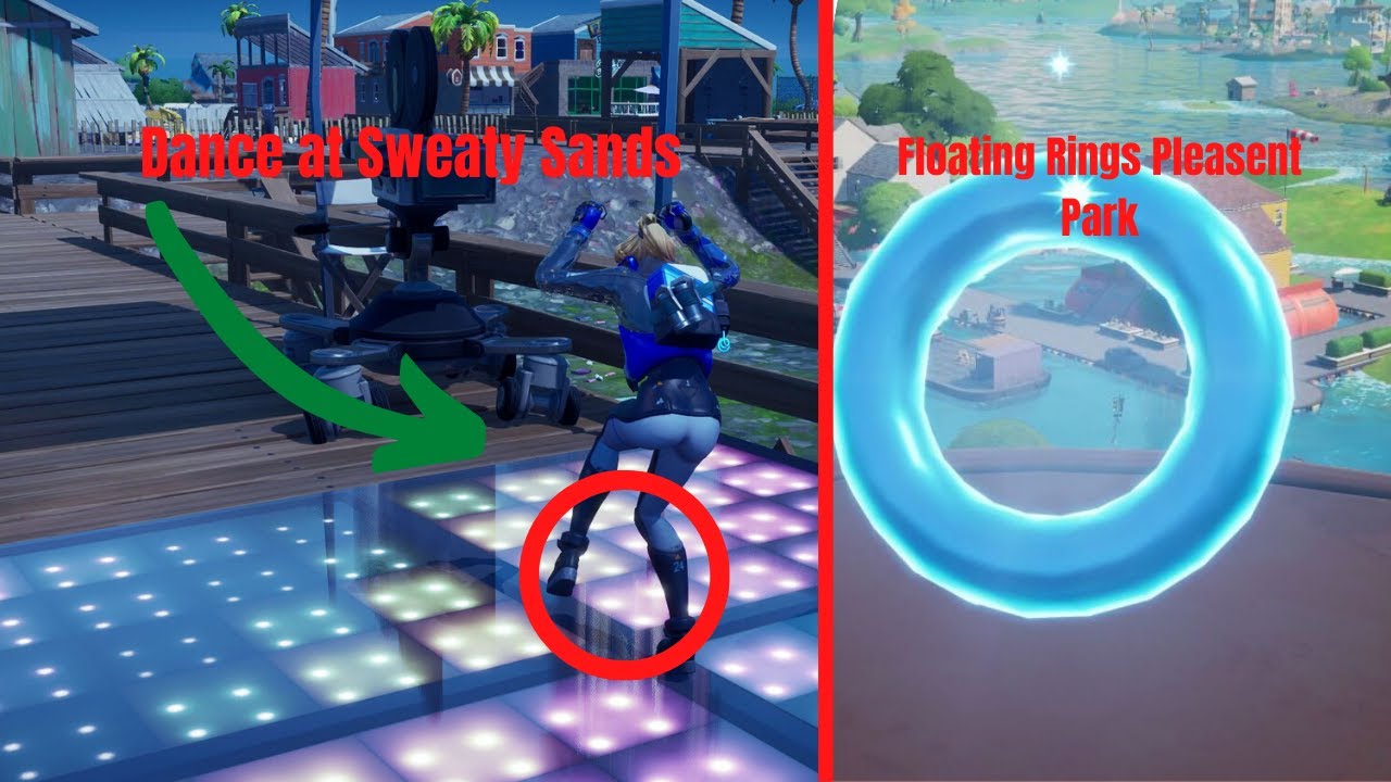 Week 4 challanges - Floating rings at pleasant park en Dance infront of ...