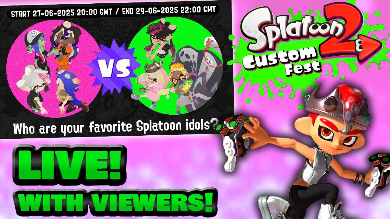 🔴 ULTRA CUSTOM FINALFEST in Splatoon 2! - YouTube