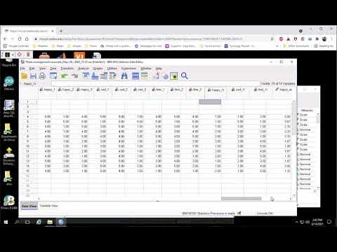 SPSS how-to: Using syntax for data cleaning - YouTube