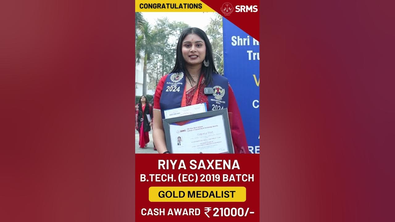 𝐂𝐎𝐋𝐋𝐄𝐆𝐄 𝐏𝐑𝐎𝐔𝐃𝐋𝐘 𝐇𝐎𝐍𝐎𝐑𝐒 𝐀𝐋𝐔𝐌𝐍𝐈 𝐑𝐈𝐘𝐀 𝐒𝐀𝐗𝐄𝐍𝐀 𝐖𝐈𝐓𝐇 𝐆𝐎𝐋𝐃 𝐌𝐄𝐃𝐀𝐋 & 𝐂𝐀𝐒𝐇 𝐏𝐑𝐈𝐙𝐄 - YouTube