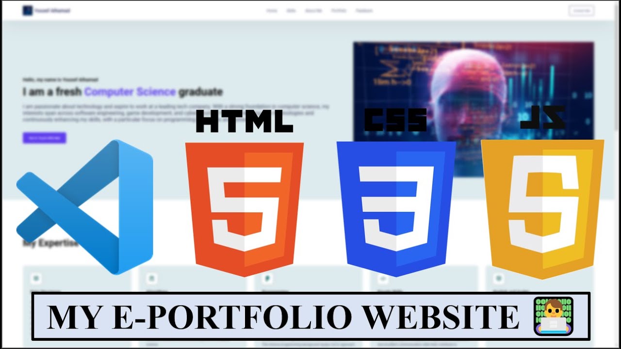 MY PERSONAL E-PORTFOLIO WEBSITE :D - YouTube